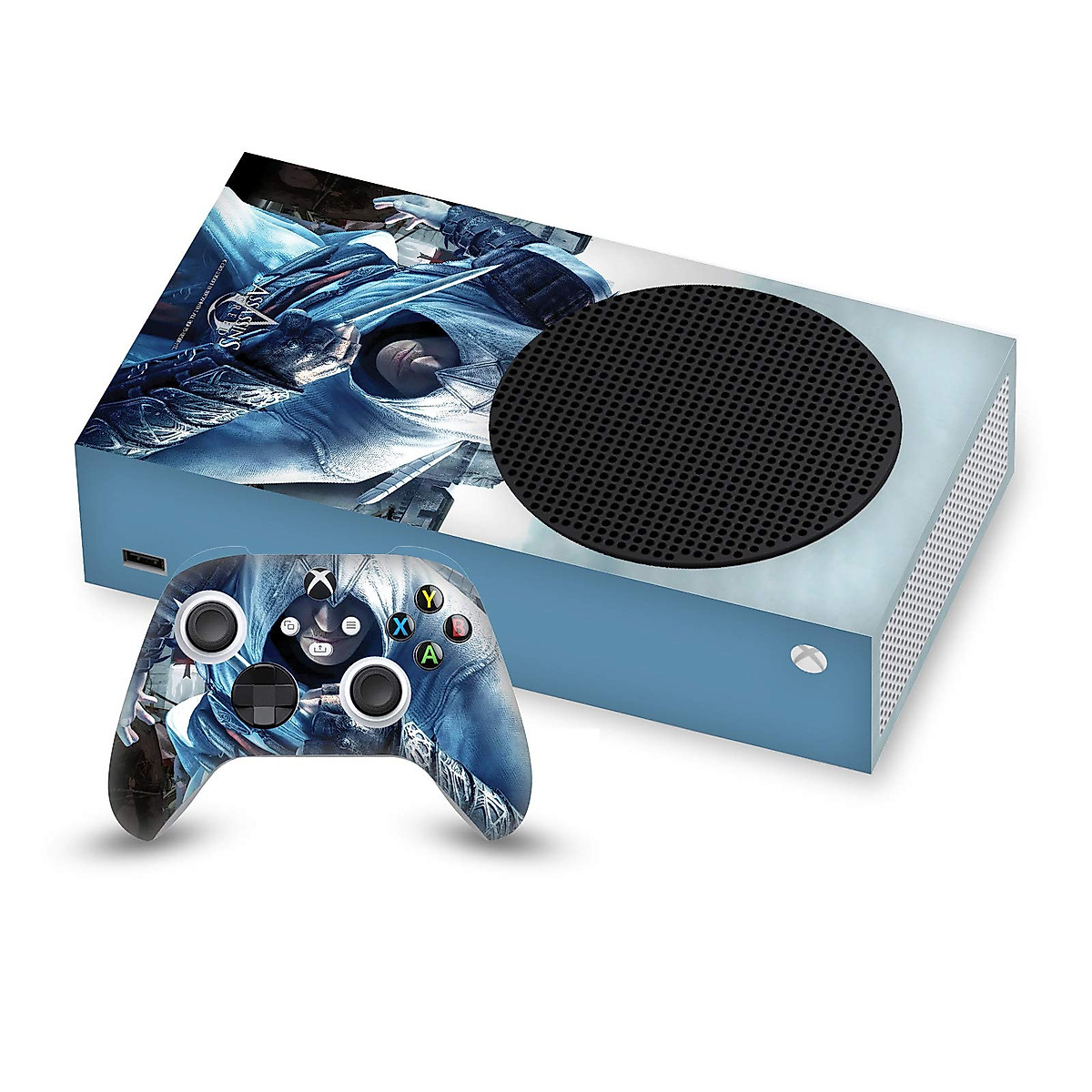 Head Case Designs Officially Licensed Assassin's Creed Altaïr Hidden Blade Key Art Vinyl Sticker Gaming Skin Decal Cover Compatible With Xbox Series S Console and Controller Bundle