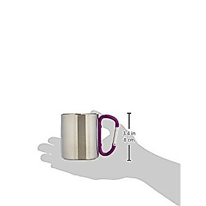 Outdoor RX Stainless Steel Carabiner Mug (Purple, 8-Ounce)