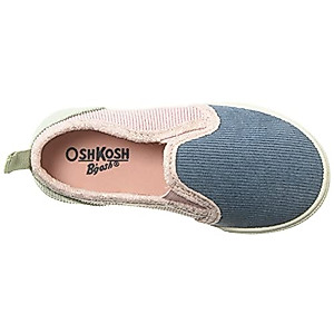 OshKosh BGosh Girls Sneaker, Navy/Multi, 12 Toddler