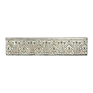 Creative Co-Op White & Grey Decorative Metal Wall Shelf, Zinc