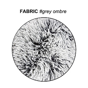 Uhomy 2 Packs Home Decorative Luxury Series Super Soft Faux Fur Throw Pillow Cover Cushion Case for Sofa or Bed Gray Ombre Fluffy Double Side, 18x18 Inch 45x45 Cm