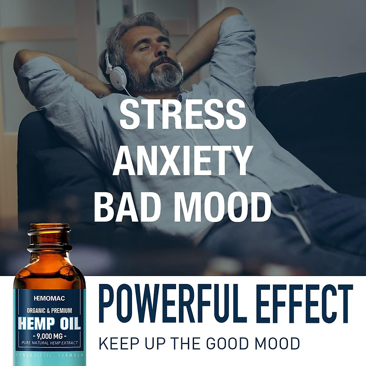 (3 Pack) Hemp Oil High Potency - Maximum Strength Natural Hemp Drops Organic Tincture with Vegan, Non-GMO - Grown & Made in USA