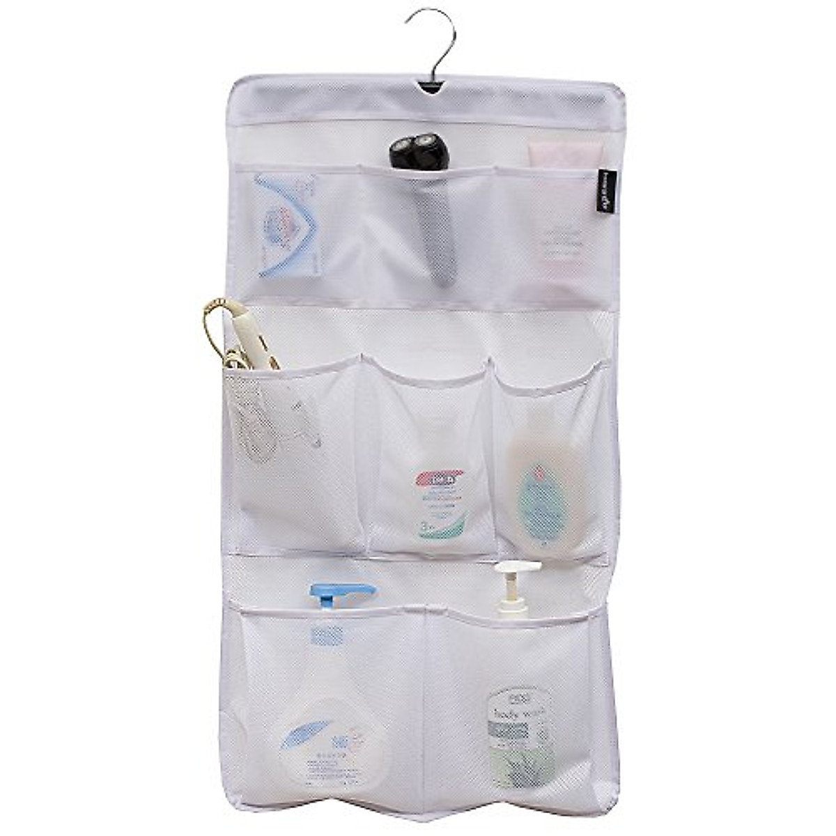 MISSLO Shower Caddy Organizer 5 Pockets + 8 Pockets Mesh Shower Organizer