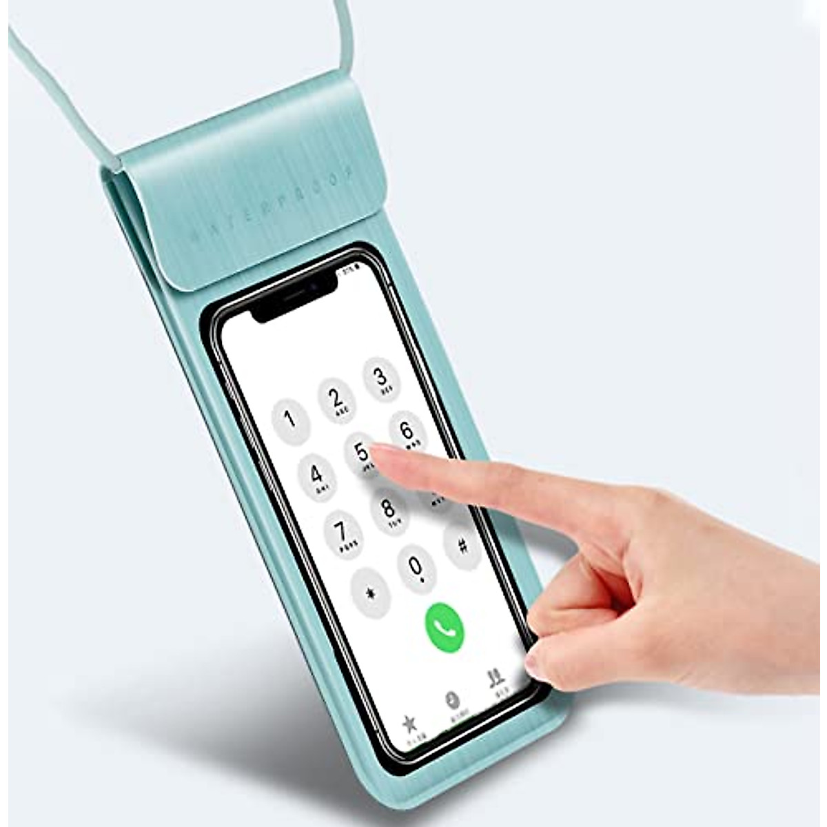 Baitoo Waterproof Phone Pouch,IPX8 Waterproof Phone Case Bag Holder Dry Pouch for iphone 13 Pro Max/13 Pro/13/12/12 Pro Max/11/11 Pro Max/Xs Max/XR to 7" for Kayaking Swimming Beach(Silver)