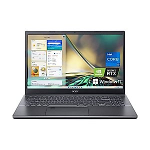 Acer Aspire 5 A515-57G-735F Slim Laptop | 15.6" Full HD IPS | Intel Core i7-1260P | NVIDIA GeForce RTX 2050 | 16GB DDR4 | 512GB SSD | Wi-Fi 6 | Thunderbolt 4 | Fingerprint Reader | Backlit KB | Win 11