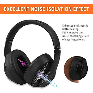 GVOEARS Replacement Ear Pads for Beats Studio 3, Cushions for Beats Studio 3 Replacement Ear Pads for Beats Studio 2&3 Wired & Wireless Not Fit Beats Solo On-Ear Headphone with Thicker Memory Foam