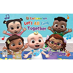 Cocomelon Let's All Sing Together 5-Button Song Book: Sing and Read Toy Book with JJ and Friends