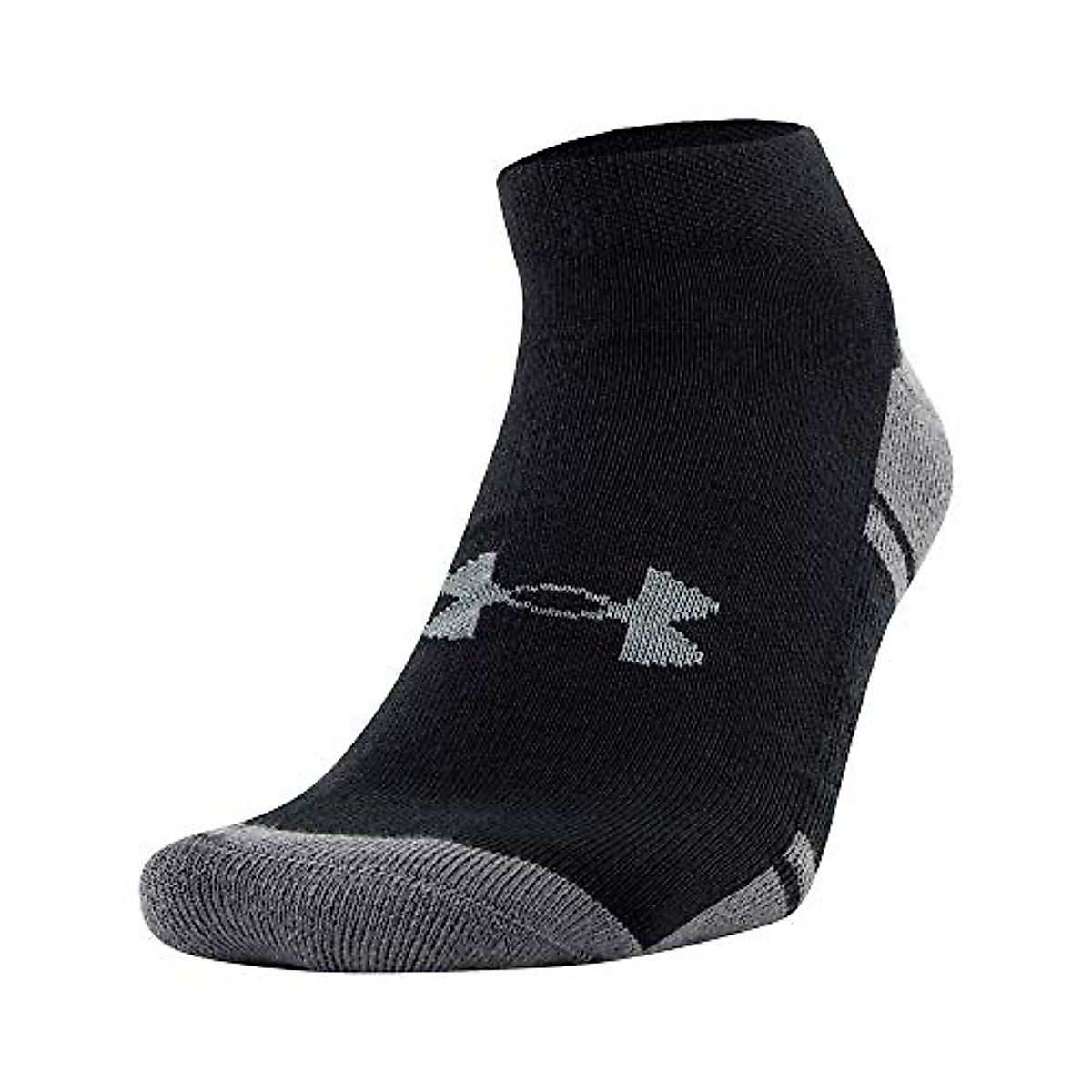 Under Armour Adult Resistor 3.0 Low Cut Socks, Multipairs , Black/Graphite (6-Pairs) , Large