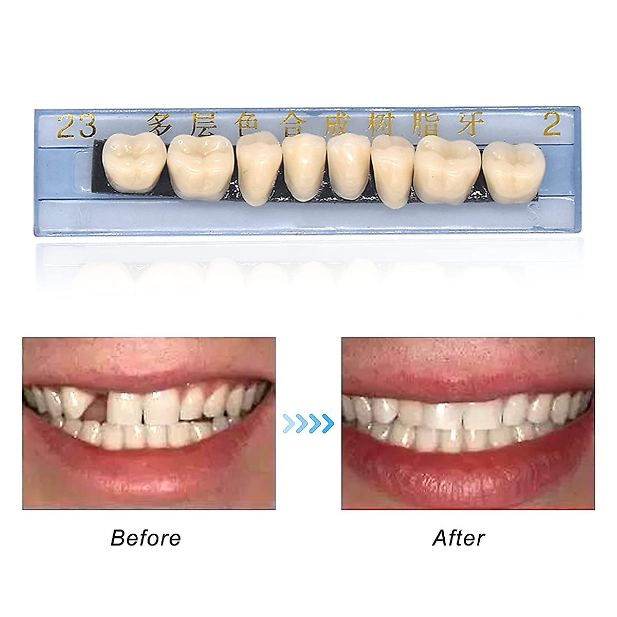 RZJZGZ 168 Pcs Dentures Resin Teeth Halloween Fake Teeth Vampire Horror Teeth Fangs for Halloween Party Cosplay Props Horror Party FavorsA2 …