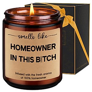 LEADO Scented Candle - Housewarming Gifts, Funny Gifts for New Homeowners - House Warming Gifts New Home, Housewarming Gifts for Women, New Homeowner Gifts - New Apartment, New Home Gifts Ideas