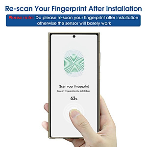 amFilm Auto-Alignment OneTouch for Samsung Galaxy S24 Ultra 6.8'' Screen Protector + Camera Lens Protector, Tempered Glass, 30 seconds Installation, Bubble Free, Case Friendly, Anti-Scratch [2+2 Pack]