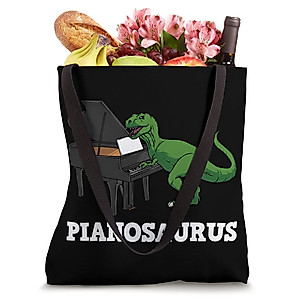 Funny Piano Gift Men Women Cool Dinosaur Piano Pianosaurus Tote Bag