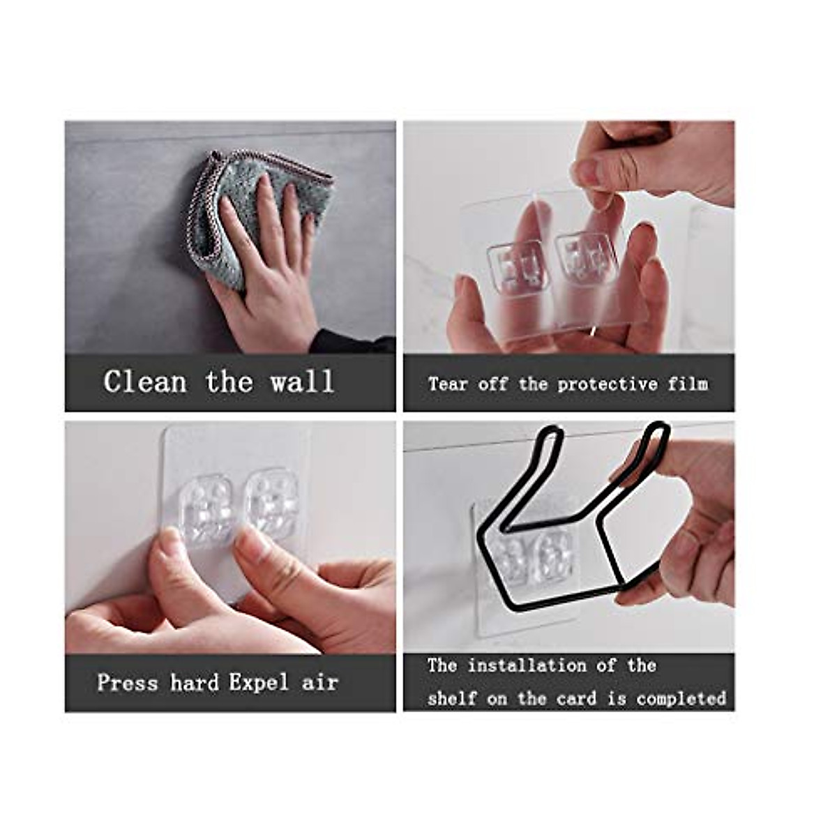 Wall-Mounted Hair Dryer Rack, Stainless Steel Hair Dryer Rack Storage Rack, Fashion Hair Dryer Bracket, no Need to Punch (silver-1pack)