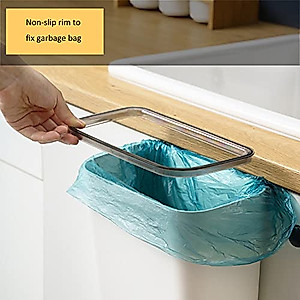 Hanging Trash Can for Kitchen Cabinet Door, Wall Mounted Garbage Bin for Bedroom Bathroom RV (2.2 Gallon/ 8.4L)