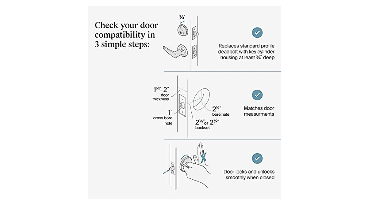 Level Lock+ Smart Lock with Apple Home Keys - Smart Deadbolt for ...