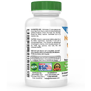 DrFormulas Probiotics for Dogs & Puppies Pets Diarrhea Treatment | Flavorless, Pre-dosed, 23 Premium Nexabiotic Probiotic for Pets with Saccharomyces Boulardii, Lactobacillus Acidophilus, 30 Doses