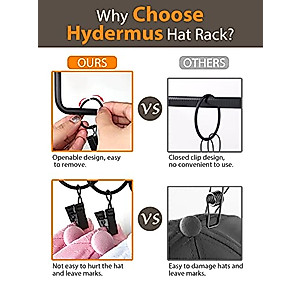 HYDERMUS Hat Rack for Wall