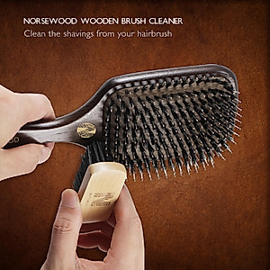 Premier 100% Boar Bristle NORSEWOOD Hair Brush Set. for Long Short Thick Thin Curly Straight Wavy Dry Hair for Men Women Kids, hair detangler