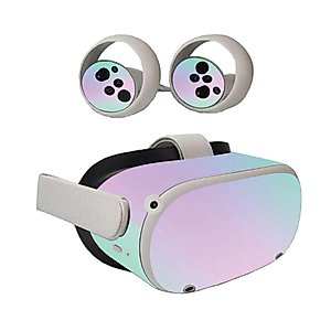MightySkins Skin Compatible with Oculus Quest 2 - Cotton Candy | Protective, Durable, and Unique Vinyl Decal wrap Cover | Easy to Apply, Remove, and Change Styles | Made in The USA, OCQU2-Cotton Candy