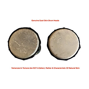 Djembe Drum Bongo Congo African Wood Drum - MED SIZE- 12" High - Professional Sound - NOT MADE IN CHINA