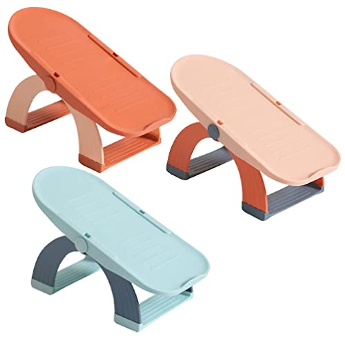 3Pcs Shoe Slots Organizer Shoe Rack Organizer Shoe Storage Space Saver Detachable Shoe Slipper Rack Shoe Storage Holder