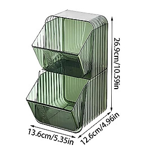 Teabag Storage Box, Drawer TeaBag Holder, Teabag Storage For Kitchen, Seasoning Sugar Packet Holder, Large Desktop Tea Container For Countertops, Office, Kitchen Accessories