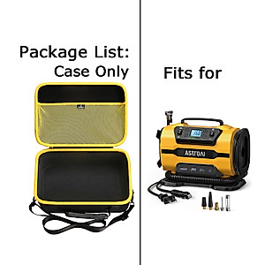 Tourmate Hard Storage Case for AstroAI Tire Inflator Portable - Air Compressor Pump 150PSI 12V DC/110V AC,Portable EVA Case(Only Case)