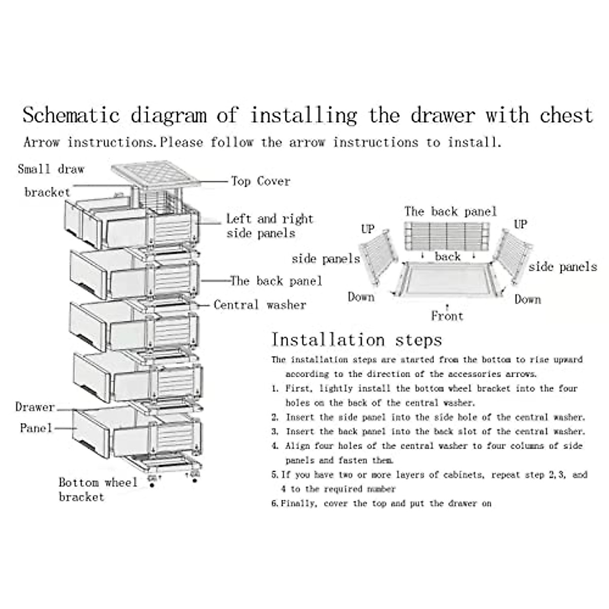 6 Drawer Dresser Vertical Cupboard Cabinet Plastic Dresser Storage with 4 Wheel and 4 Large Drawers and Top 2 Small Cabinets Locker(With Keys) for Closets Bedrooms Nurseries Playrooms and More (Pink)