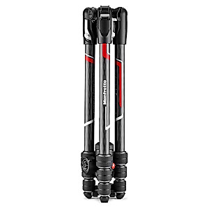 Manfrotto Befree Advanced 4-Section Carbon Fiber Travel Tripod with 494 Center Ball Head, Black