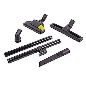 Sun Joe SWD16000 16-Gallon 1200-Watt 6.5 Peak HP Wet/Dry Shop Vacuum, HEPA Filtration, Wheeled w/Cleaning Attachments, for Home, Workshops, Pet Hair and Auto Use, 16 Gallon, Black/Green