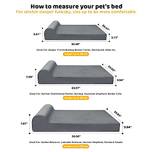 DREAMANIA Orthopedic Dog Bed for Medium, Large and Extra Large Dogs, Luxury Foam Pet Bed Mat with Durable Removable Cover, Non-Slip Bottom, Machine Washable (XXL(50.2"x36.6"x3.7"))