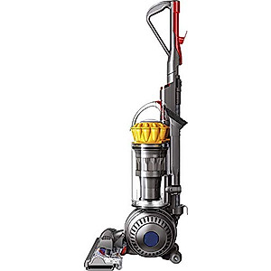 Dyson Ball Multi Floor, Upright Vacuum Cleaner, Powerful Suction, HEPA Filter, Self Adjusting Cleaner Head, Instant Release Wand, Bagless, Width Cleaning Path, Iron/Yellow, Bundle W/GM Cleaning Brush