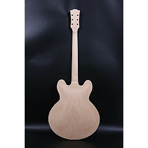 1set Guitar Kit ES335 Guitar neck 22fret 24.75inch Guitar Body Semi Hollow Body With Hardwares