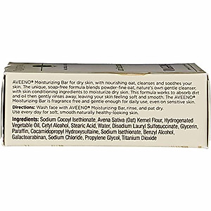 AVEENO Naturals Moisturizing Bar for Dry Skin 3.50 oz (Pack of 12) - Packaging May Vary