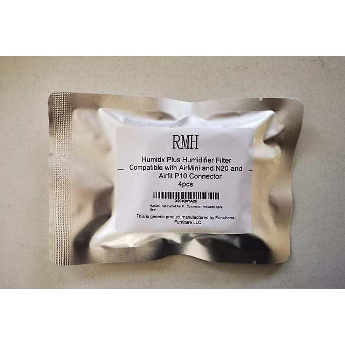 Humidx Plus Humidifier Filter Compatible with AirMini and N20 Connector, Includes 4pcs, Each one uses an Independent Sealed Package.