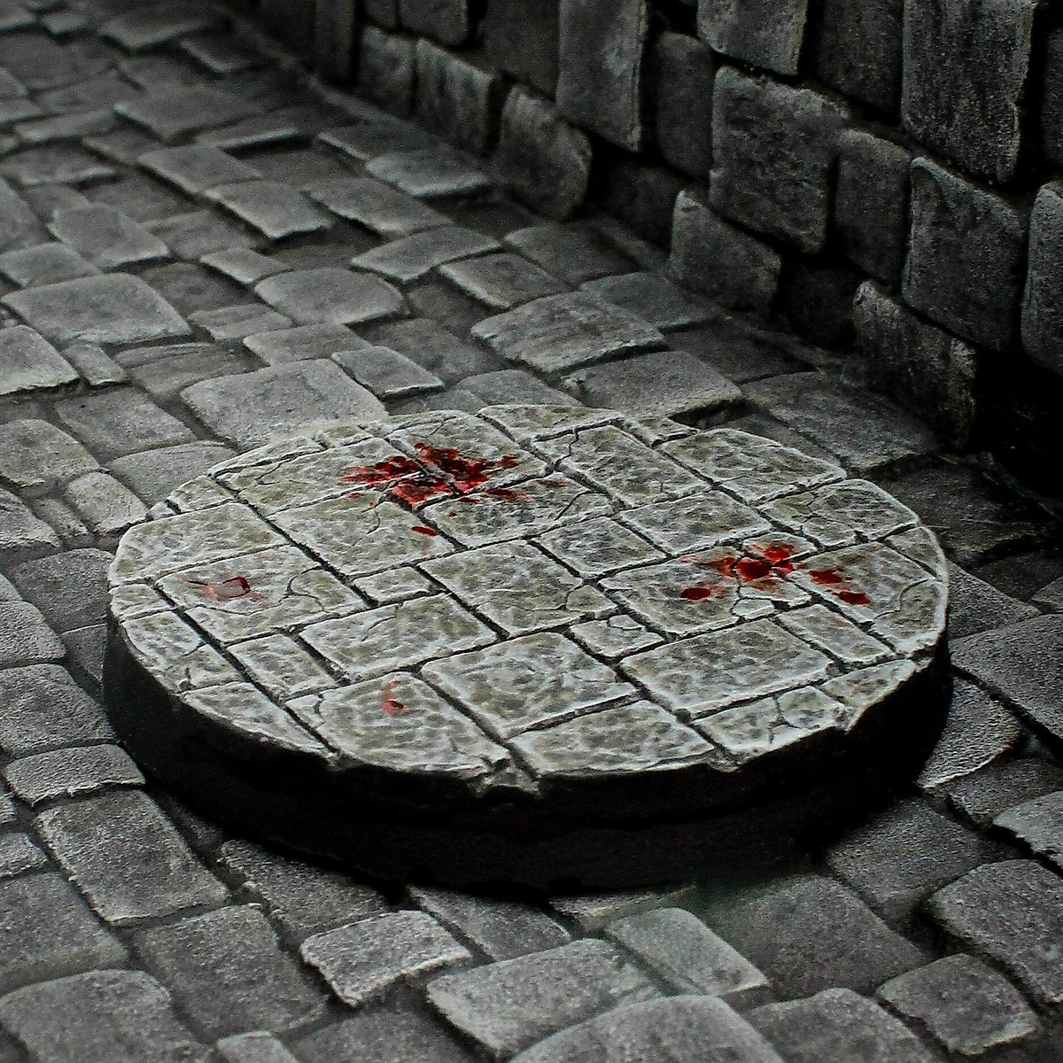 War World Gaming 40mm Round Dungeon one Resin Bases x5 for 20-28mm Scale Miniatures & Figures,5 x 40mm