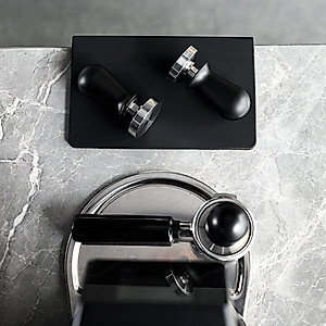 Ezebesta Thick Coffee Tamper Mat Silicone Tamp Station Espresso Tamping Mat Barista Portafilter Coffee Machines Accessory