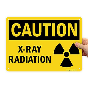 SmartSign “Caution - X-Ray Radiation” Sign | 10" x 14" Plastic