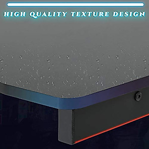 FDW Gaming Desk Gaming Table 45.2" W x 29" D PC Computer Desk Home Office Desk Table with Cup Holder Headphone Hook Gamer Workstation Game Table for Boys Girls.