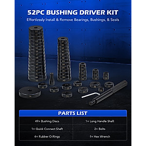 Orion Motor Tech 52-in-1 Custom Bushing Driver Tool Set and ...