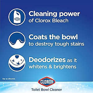 Clorox Toilet Bowl Cleaner, Rain Clean - 24 Ounces (Package May Vary)