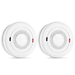 Smoke and Carbon Monoxide Detector Combo with 10 Year Battery, (Not Hardwired) Dual Sensor Smoke CO Combo Alarm with Silence Function, UL 217 & UL 2034 Standards, 2 Pack
