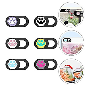 Computers Laptops Computer Camera Cover 6Pcs Cat Claw Style Webcam Covers Anti- Peeping Covers Privacy Covers Computers Laptops Anti- Peeping Covers