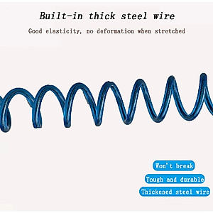 UUU damao Toddler Leash, Upgraded Anti-Lost Wristband with Induction Lock, Outdoor Activities Baby Leash with Safety Wristband Rope for Babies Toddlers(Blue, 59.05in)