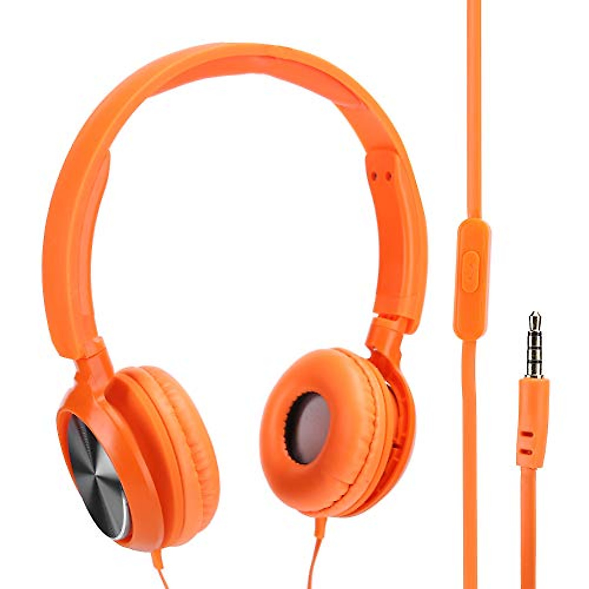 eboxer-1 3.5mm Port On Ear Gaming Headphone Portable Headset, Stereo Music Headset, Kids Headphones Gift for Kids PC Lartop Phone(Orange)