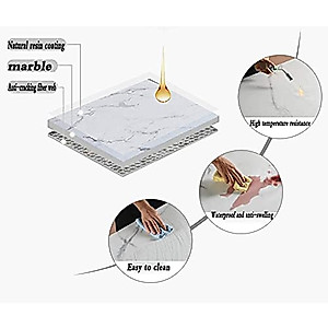 Office Business Hotel Lobby Dining Table Set, Office Meeting Room Small Conference Table Set, Reception Desk and Chair Set for Combination, 1 Table 4 Chairs Negotiating Table Office Leisure Marble Din