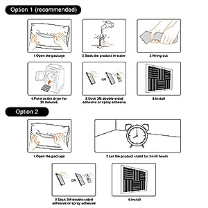 JBER Column Acoustic Wedge Studio Foam Corner Block Finish Corner Wall in Studios or Home Theater (16 Pack)
