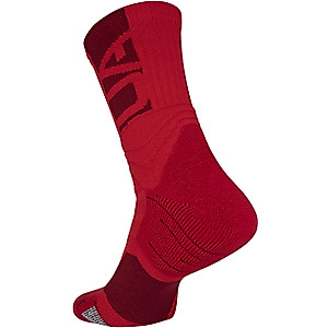 Under Armour Adult Playmaker Mid-Crew Socks, 1-Pair , Red/Cardinal , X-Large