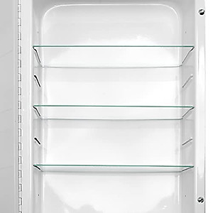 Head West Recessed Medicine Cabinets with Bathroom Mirror for Wall Infinity Eclipse Beveled Edge 16" x 30"