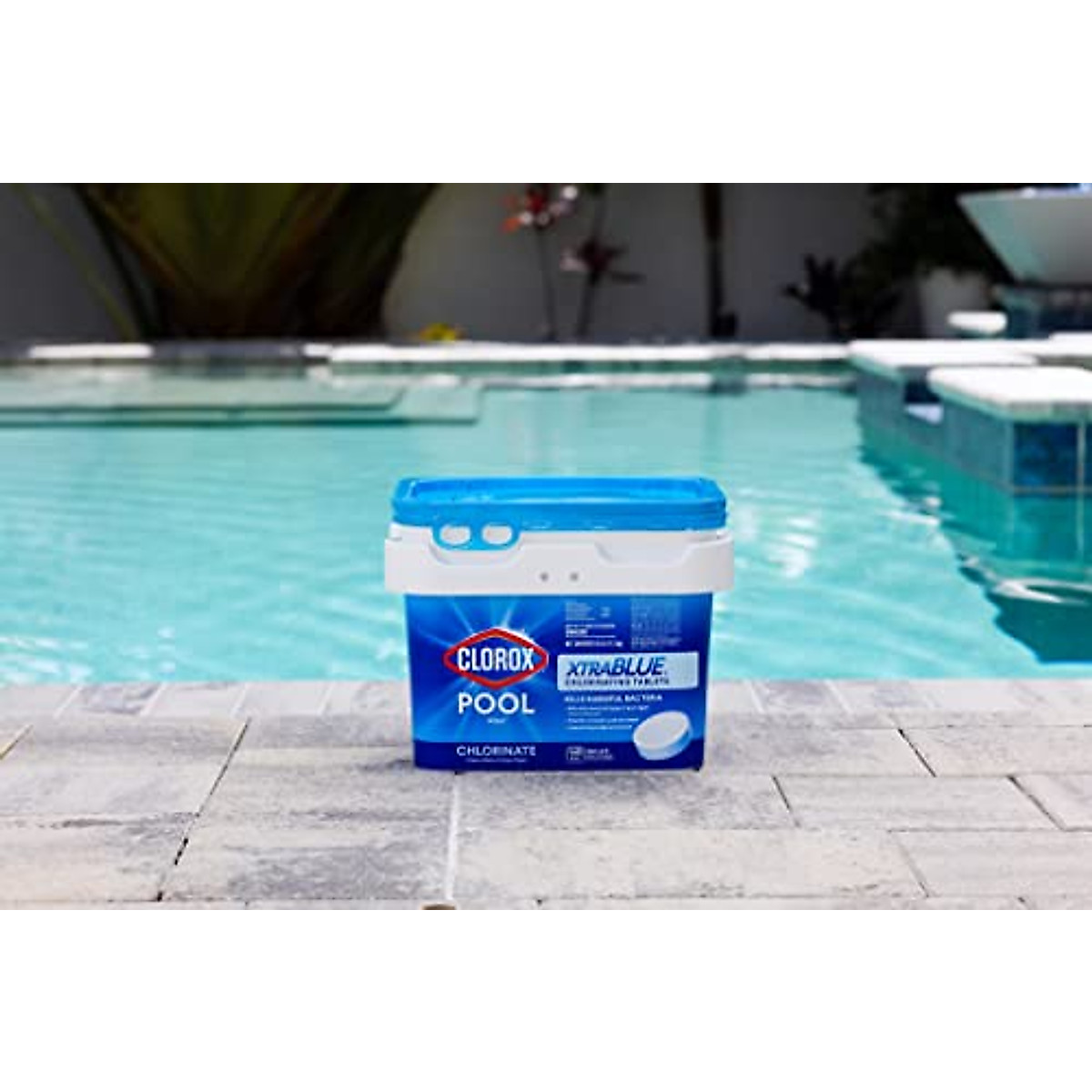 CLOROX Pool&Spa XtraBlue 3” Chlorinating Tablets, Kills Bacteria & Stops Algae, 25 LB